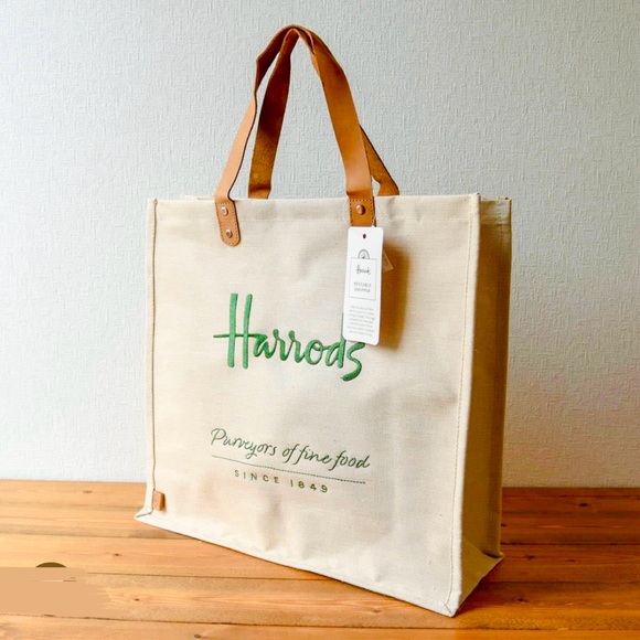 Harrods | Bags | Harrods Canvas Jute Tote Bag | Poshmark